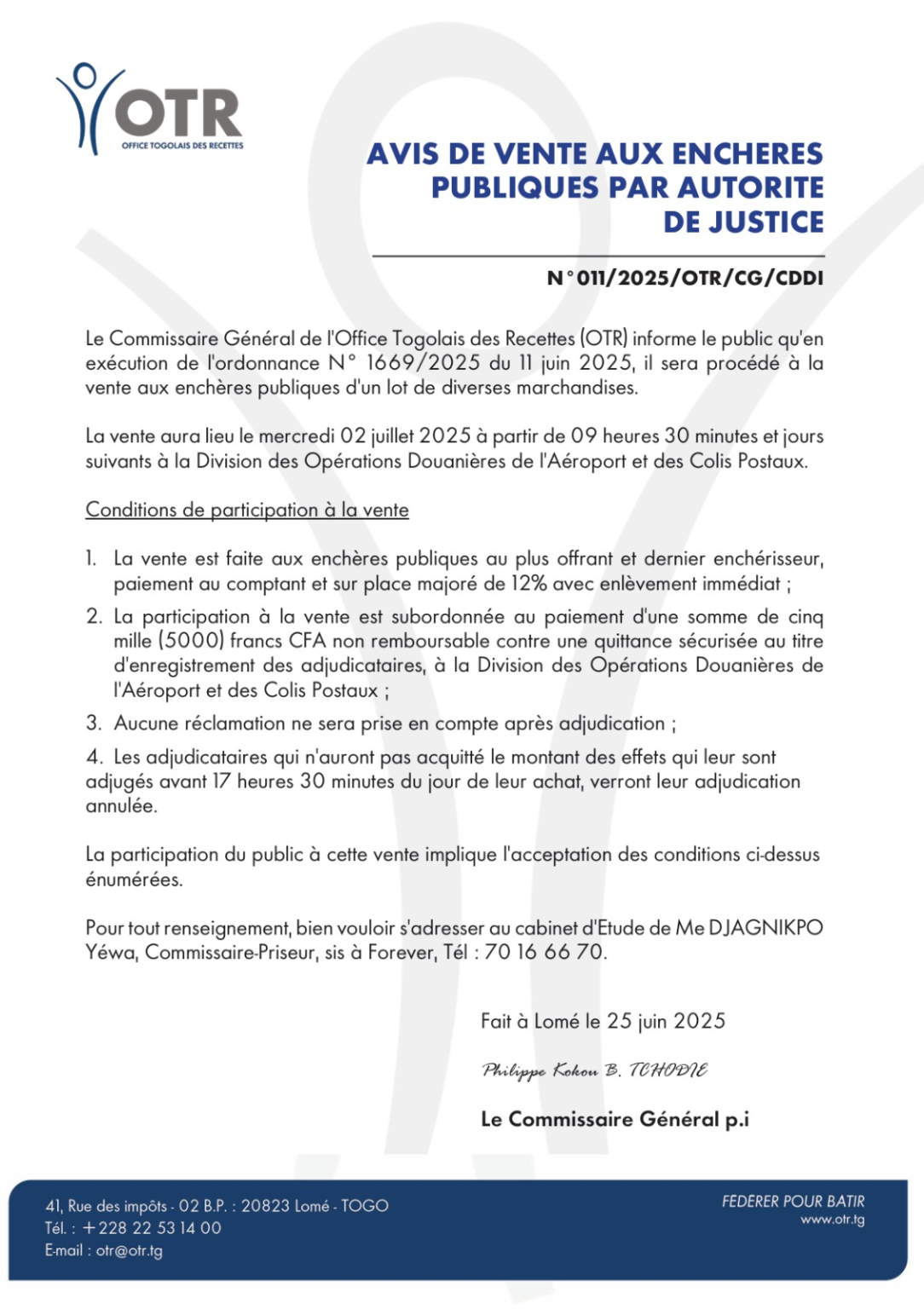 HCRRUN / PRISE EN CHARGE DES VICTIMES : Le Togo, une référence…
